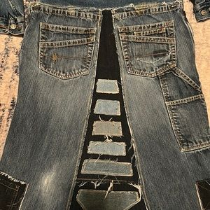 Vintage | Jackets & Coats | Upcycled Patched Distressed Tattered ...